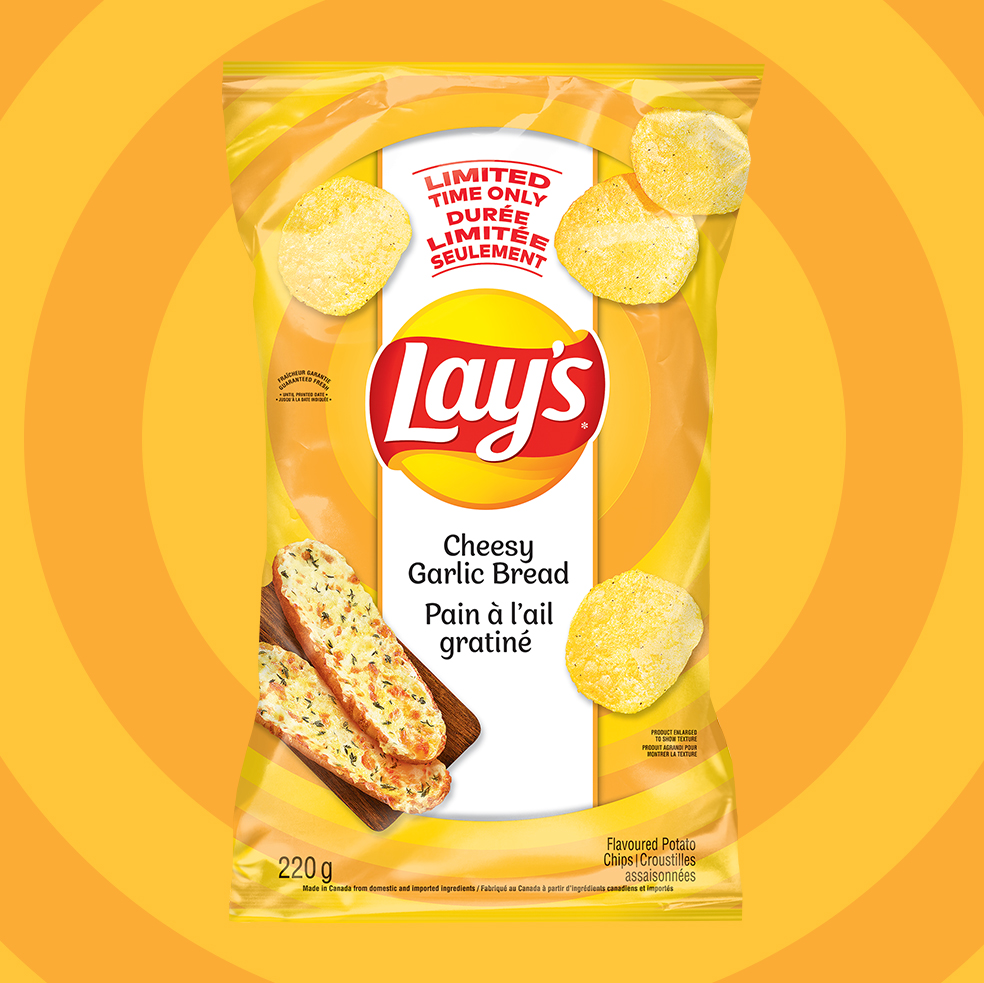 Lays Lays Cheesy Garlic Bread Flavoured Potato Chips Tasty Rewards